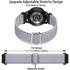 [21 pack] Elastic Band + Silicone Sport Band, Galaxy Watch 6 5 4 Band 40mm 44mm for Women Men, 6 Pack Soft Elastic Band & 15 Pack Soft Durable Silicone Replacement Strap for Samsung Watch 6 5 4 Bands