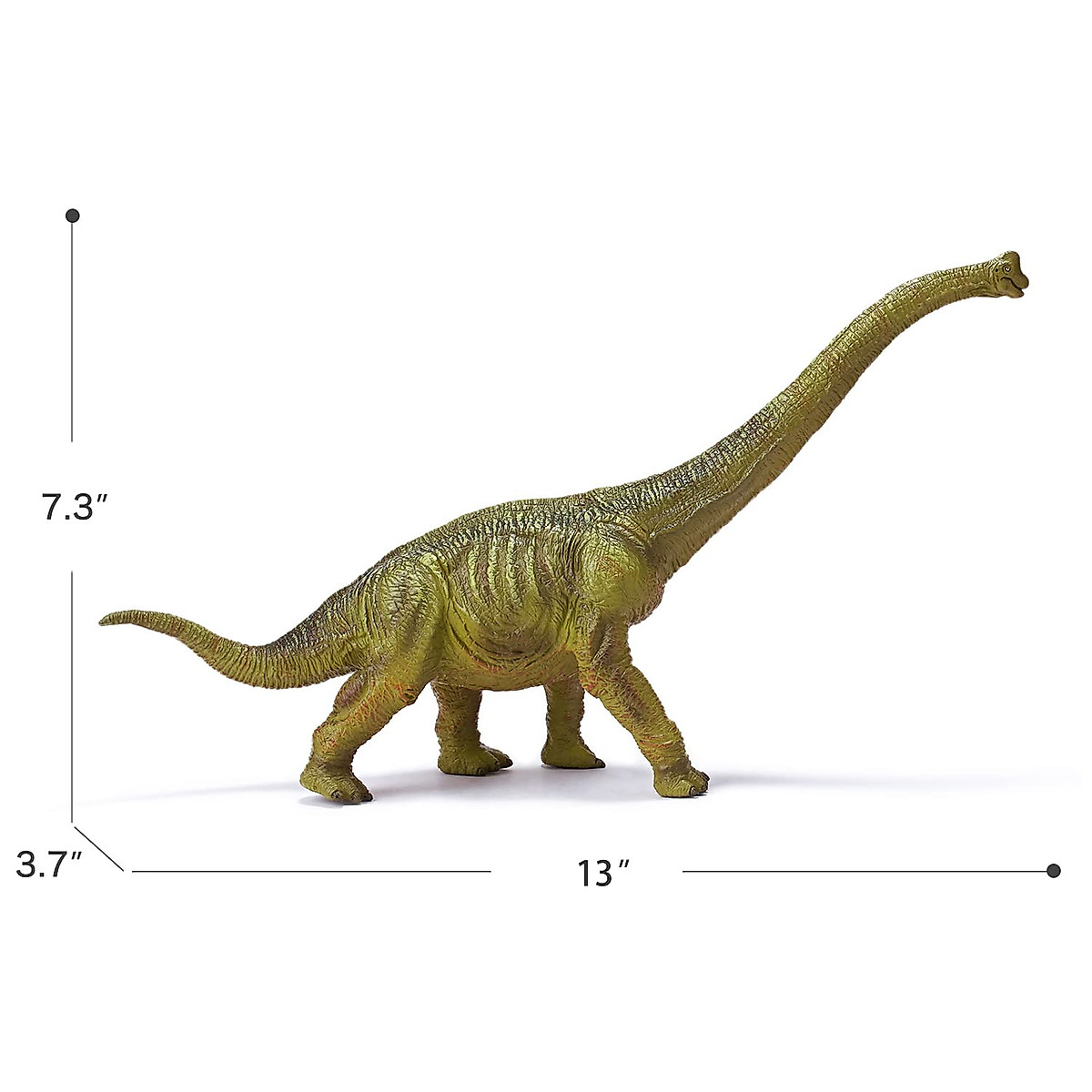 RECUR 13" Brachiosaurus Dinosaur Toys Jurassic Figure Toy for Kids World Safe Odorless Hand-Painted Figurines Realistic Design Replica Collectors Gift Ages 3 +