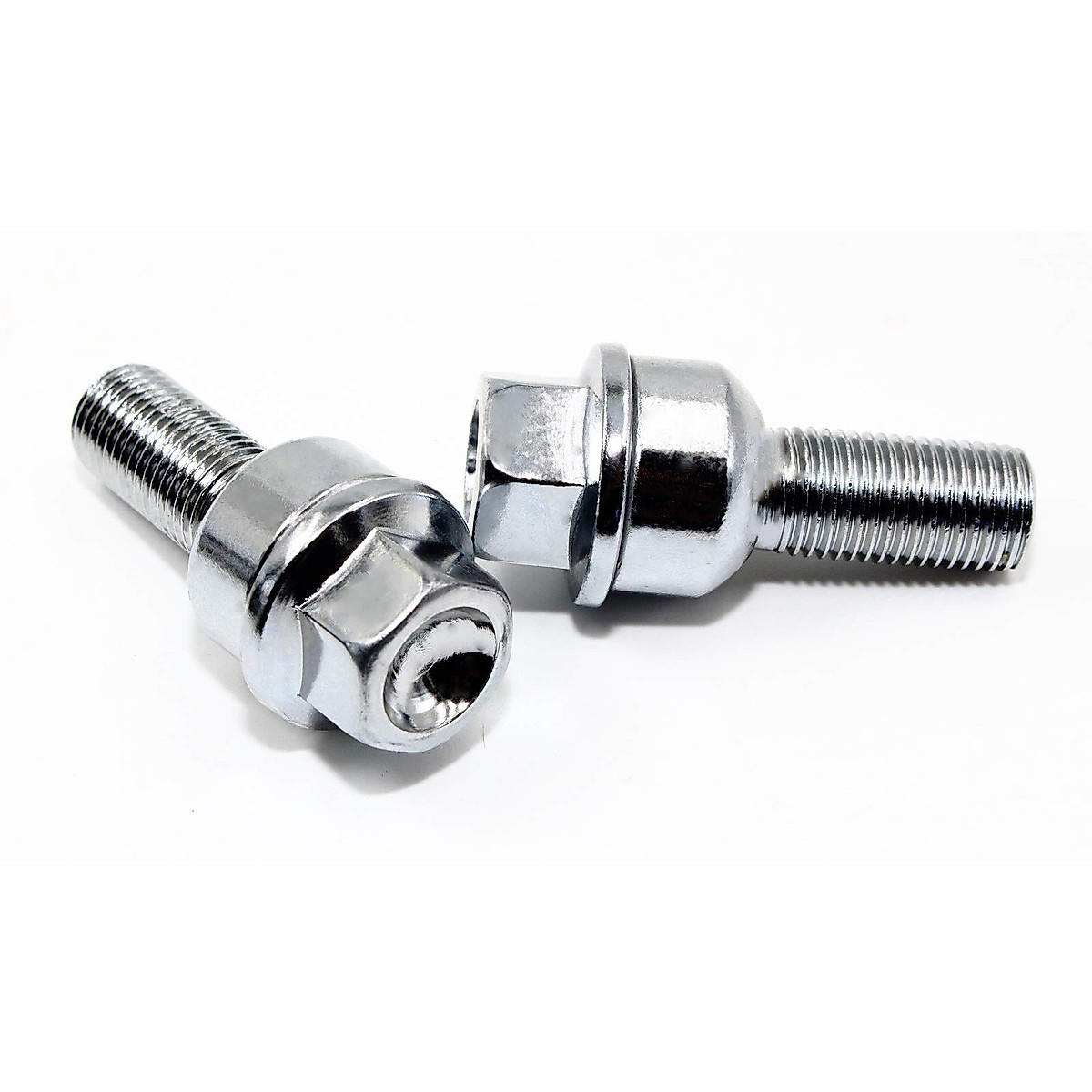 Set of 20 Veritek 14x1.5mm 29mm Thread Chrome Ball R14 Radius Seat Lug Bolts for Porsche Factory Wheels