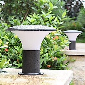 ZMY Aluminum Garden Home Pillar Lighting Villa Outdoor Modern Column Lamp Park Decorative Anti-Rust Post Light Waterproof PC Lawn Pathway Illumination