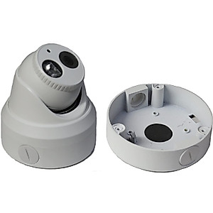 Kenuco Junction Box/Mounting Base hik-Compatible Turret Camera DS-2CD23x2 Size | 130MM X 32MM | BOX03 (White 10PK)
