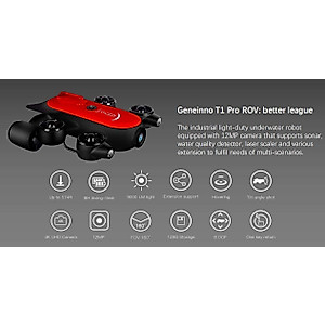 200M Underwater Drone ROV Robot with 4K UHD Action Camera Remote Control Shooting Under Water Camera Unmanned Submarine for Diving Fishing (150m)