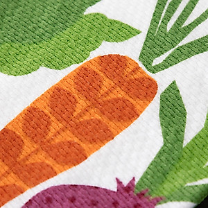 T-Fal Textiles 62445 2-Pack Veggie Print Dual Sided Woven Weave Cotton Kitchen Dish Towel
