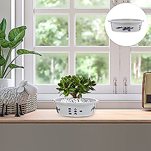 Happyyami Flower Vases Decorative 30pcs Basin with Bowl Hydroponic Seeding Non- Water Potted Caliber Bonsai and Garden Plants Flowerpots Pots Office Use Flowers Indoor Plastic Outdoor Lily Orchid Pot