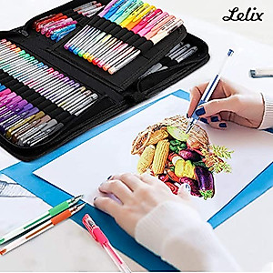 Lelix Gel Pens, 120 Pack Gel Pen Set, 60 Unique Colors with 60 Refills for Adults Coloring Books Drawing Doodling Crafts Scrapbooking Journaling