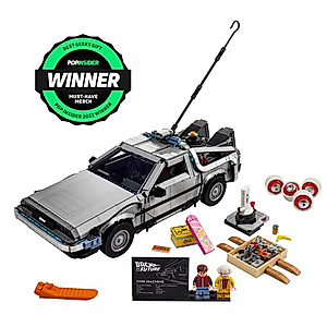 LEGO Icons Back to The Future Time Machine 10300, Model Car Building Kit Based on The Delorean from The Iconic Movie, Perfect Build for Teens and Adults Who Love to Create