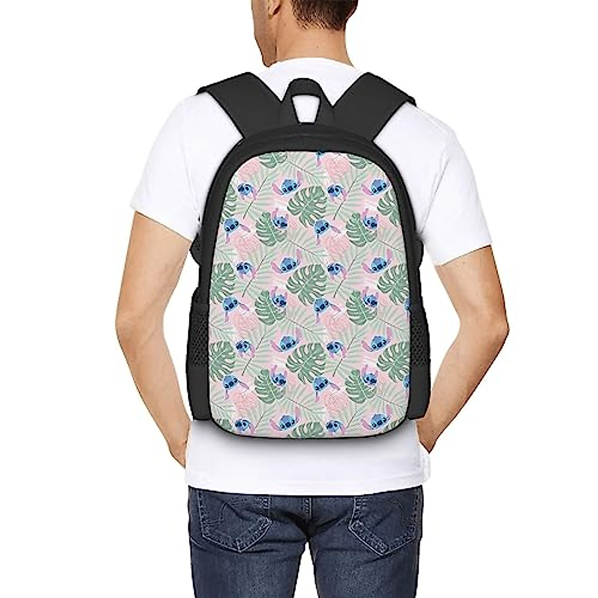 Stitch Backpack Cartoon Anime Cute Merchandise Unisex Bag Unisex Stitch Laptop Backpack