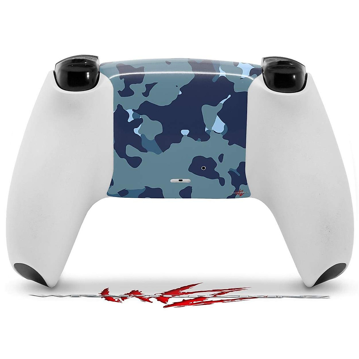 WraptorSkinz Skin Wrap compatible with Sony PS5 DualSense Controller WraptorCamo Old School Camouflage Camo Navy (CONTROLLER NOT INCLUDED)