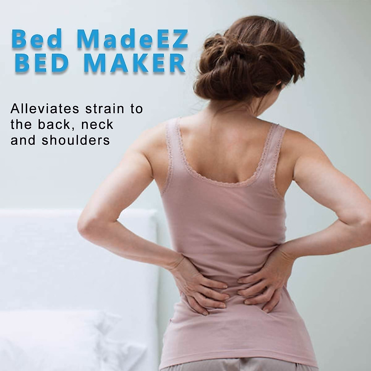The Original Made in USA| Bed MadeEZ Bed Maker and Mattress Lifter Tool Helps Lift and Hold The Mattress- Can Tuck Sheets or Bed Skirts Alleviating Excess Strain