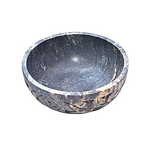 Nirvana Class - Soapstone Scrying and Smudge Bowl (Scrying - Bowls & Mirrors) (4 Inch) From India