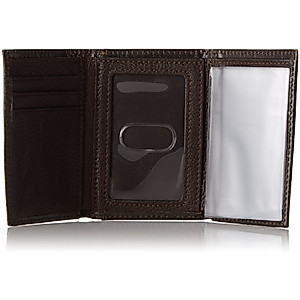 Nocona Men's Diagnol Cross Embose Trifold, Brown, One Size