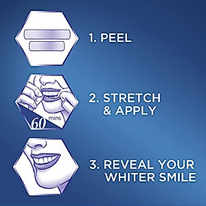 Crest 3D Whitestrips, Supreme Flexfit, Teeth Whitening Strip Kit, 42 Strips (21 Count Pack)