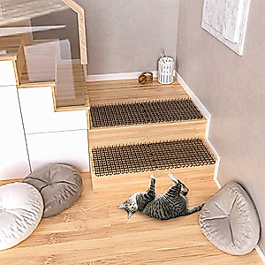 Oceanpax 12 Pack 16 X 13 Inch Square Cat Scat Mats for Cats with Spikes, Prickle Strips from Digging Cat Deterrent Outdoor