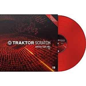 Native Instruments Traktor Scratch Control Vinyl MK2 - Red, Single Vinyl