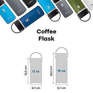 Hydro Flask Coffee 16 oz. Travel Mug - Insulated, Stainless Steel, & Reusable with Wide Flex Sip Lid, Fog
