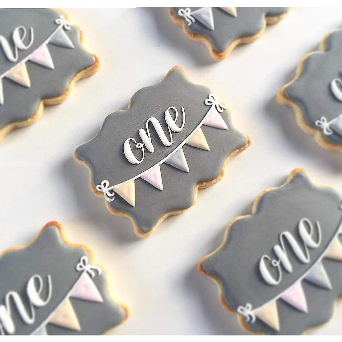 Small Fanciful Plaque Cookie Cutter, 3" Made in USA by Ann Clark