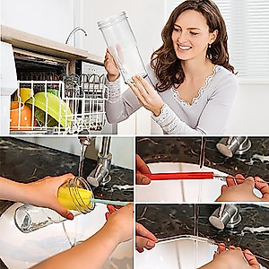 Moretoes 4pcs 24oz Glass Cups with Lids and Straws, Glass Iced Coffee Cups Cute Travel Tumbler Cup, Drinking Glasses Set Reusable Boba Bottle for Jumbo Smoothie, Bubble Tea, Cold Brew,Soda, Juice