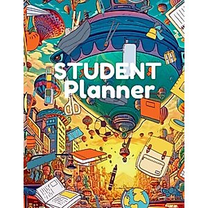 Student Planner: Large Elementary, Middle School, High School or College Planner 8.5 in x 11 in: Undated Daily or Weekly Planner