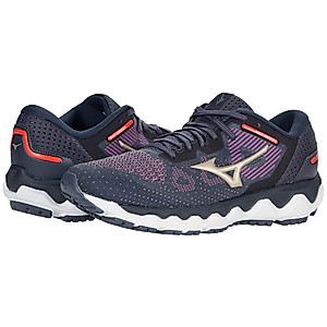 Mizuno Women's Horizon 5 Running Shoe, Violet-Platinum Gold, 7.5