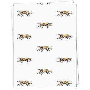 Azeeda A1 'Running Greyhounds' Gift Wrap/Wrapping Paper Sheet (GI00040127)