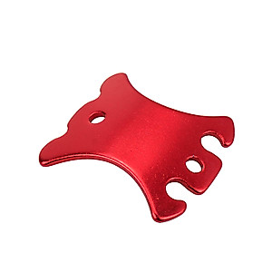 Dasunny Aluminum Alloy Guyline Cord Adjuster, Tent Wind Rope Tensioners for Camping Hiking Backpacking Outdoor Activities, Pack of 10 (Red Anodized)