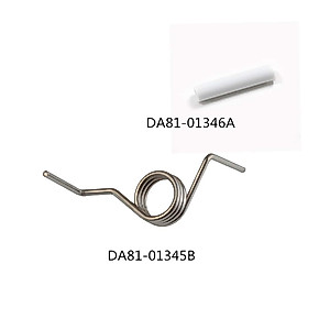 2 Pack Replacement For Samsung Pin French White Sleeves RD DA81-01346A, Spring French DA81-01345B Compatible With Models RF267AFWP RF267HERS RF268ABBP RF268ABPN RF268ABRS RF268ABWP RF26VABWP