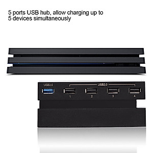 USB Hub 5-Port Portable Wear-Resisting Compatible with Game Console