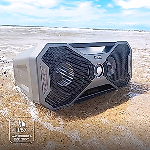 Altec Lansing Mix 2.0 - Waterproof Bluetooth Speaker with Strong Bass, Portable Speaker for Travel & Outdoor Use, 100 Foot Range & 20 Hour Playtime