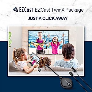 EZCAST TWINX Package | Wireless HDMI / USB-C Transmitter and Receiver Kit, Support DP Alt Mode.