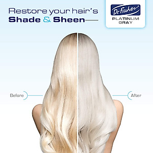 Dr. Fischer Purple Conditioner for Platinum, Silver, Gray and Color Treated Hair - Removes Brassy/Yellow Tones (13.5 fl. oz.)