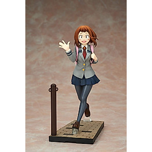 Bell Fine My Hero Academia: Konekore: Ochaco Uraraka (Uniform Version) 1:8 Scale PVC Figure, Multicolor