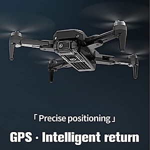 Drone Cameras GPS Drone for Adults with 4k Camera 5G FPV Live Video for Beginners, Foldable RC Quadcopter with Auto Return Home, Follow Me,Dual Cameras,Tap Fly,2 Batteries, Includes Carrying Case (Si