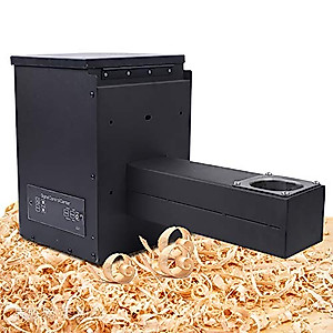 Electric Wood Pellet Smoker Grill Intelligent Digital Temperature Controller DIY Outdoor Pellet Grill Wood Pellet Grill & Smoker for BBQ Outdoor, Bake, Roast, Braise, US Plug
