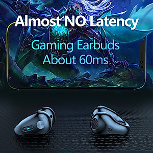 Livem Wireless Earbuds Bluetooth 5.3 Headphones 60H Playtime with Charging case IPX7 Waterproof 2023 LED Digital Display Wireless Earphone with Mic Ear Buds for Sport Cycling Workout Running