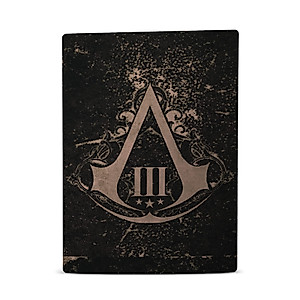 Head Case Designs Officially Licensed Assassin's Creed Old Notebook III Graphics Vinyl Faceplate Sticker Gaming Skin Decal Cover Compatible With Sony PlayStation 5 PS5 Disc Edition Console