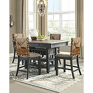 8 Pcs Dining Chair Slipcovers Sexy Leopard High Heel Shoe,Removable Kitchen Chair Back Covers,Santa Hat Chair Protector Back Cover for Dining Room Kitchen Holiday Party,Retro Wildlife Animal Skin