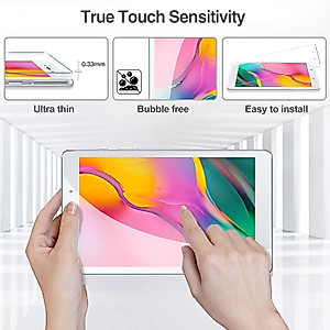 ProCase [2 Pack] Galaxy Tab A 8.0 2019 Screen Protector T290 T295, Tempered Glass Screen Film Guard for 8.0 inch Galaxy Tab A 2019 Without S Pen Model SM-T290 (Wi-Fi) SM-T295 (LTE)