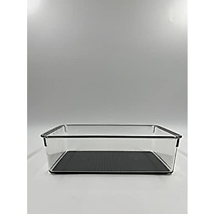 Set of 6 Acrylic 9"x 6" Non-slip Pantry and Drawer Organizing Bins by Brightroom