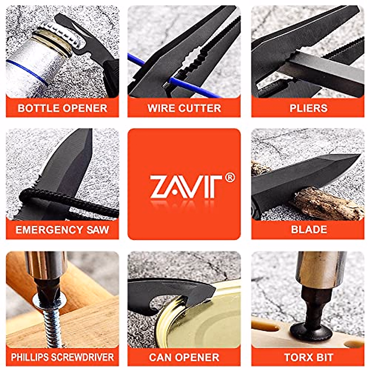 ZAVIT BEST DAD EVER Bottle Opener+Multitool Knife, Gifts for Dad, Dad Birthday Gift, Gifts Idea for Dad.