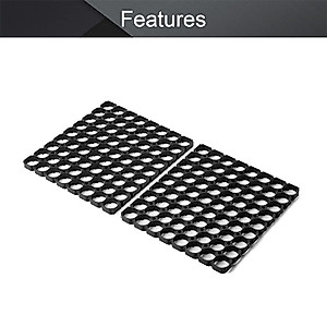 Bettomshin 5Pcs 8x9 Cell Spacer 18650 Lithium Battery Plastic Holder Bracket for DIY Battery Pack 18.5mm Hole Dia