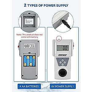 NEWTRY Turbidity Meter, Portable Digital Water Turbidimeter, ISO7027 Compliant, Accuracy 0.1, 0-200NTU, LCD with Backlight, for Lab Water Treatment Plant Wine Industry