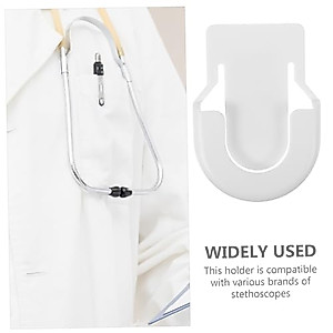 GETAJGHSD Stethoscope Hanging Buckle Stethoscope Accessories Stethoscope Supply Nurse Accessories Stethoscope Replacement Parts Stethoscope Clip for Hospital Stethoscope Holder White