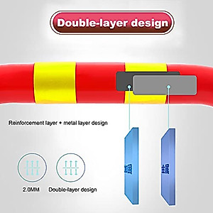 Parking Barrier Parking Lock Double Bar Gantry Parking Lock Garage Space Lock Thicken Anti-Collision Parking Space Lock Manualarchoutdoor