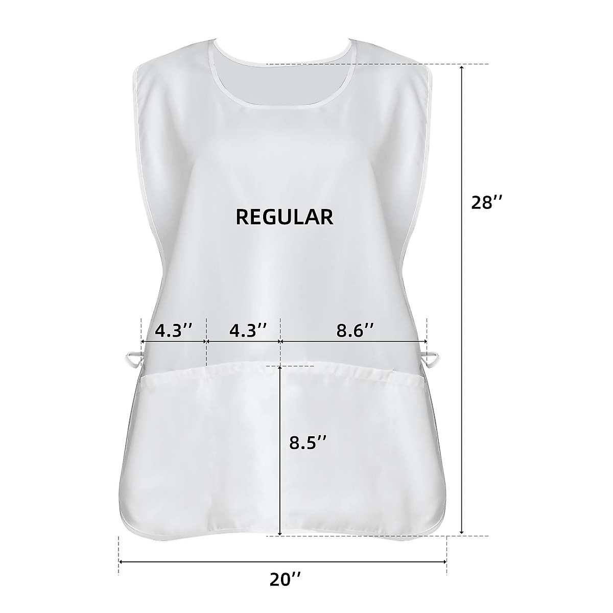 Xeoxarel Unisex Cobbler Apron with 3 Pockets Vest, Universal Apron for Women or Men Wine Red