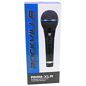 Rockville 4 RMM-XLR Dynamic Cardiod Professional Metal Microphones w/XLR Cables