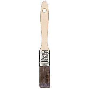 Amazon Basics 1" Flat Edge Master Pro Paint Brush, Polyester, Brown