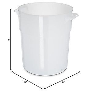 3.5 Quart Plastic Dough Rising Bucket and Storage Container with Lid