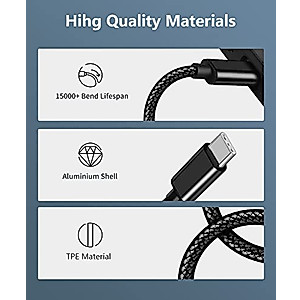 USB C to 3.5mm Car Aux Cable, 2 in 1 USB C to 3.5mm Car Stereo Aux Headphone Jack Cable with USB C Charging Compatible with Samsung Galaxy S23/S22 Ultra/S21/S21FE/Note 20, Google Pixel 7/7Pro/6/5/4/3