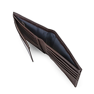 Timberland mens Wellington Leather Rfid Bifold Commuter Security Wallet, brown, One Size