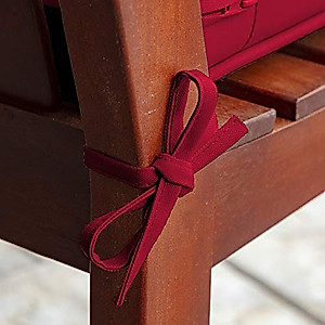 Arden Selections Outdoor Bench Cushion 18 x 46, Caliente Red